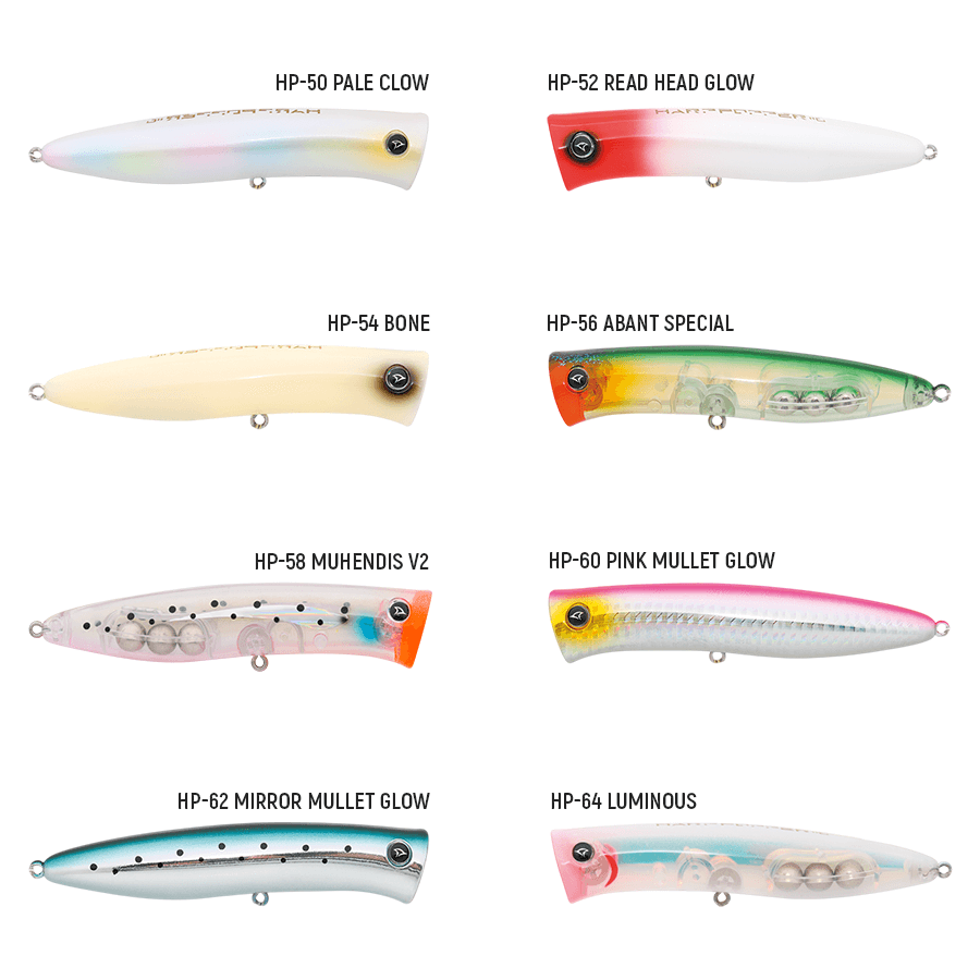 Hanfish Harp Popper 11 cm 28 gr Su Üstü Popper HP-62 Mirror Mullet Glow